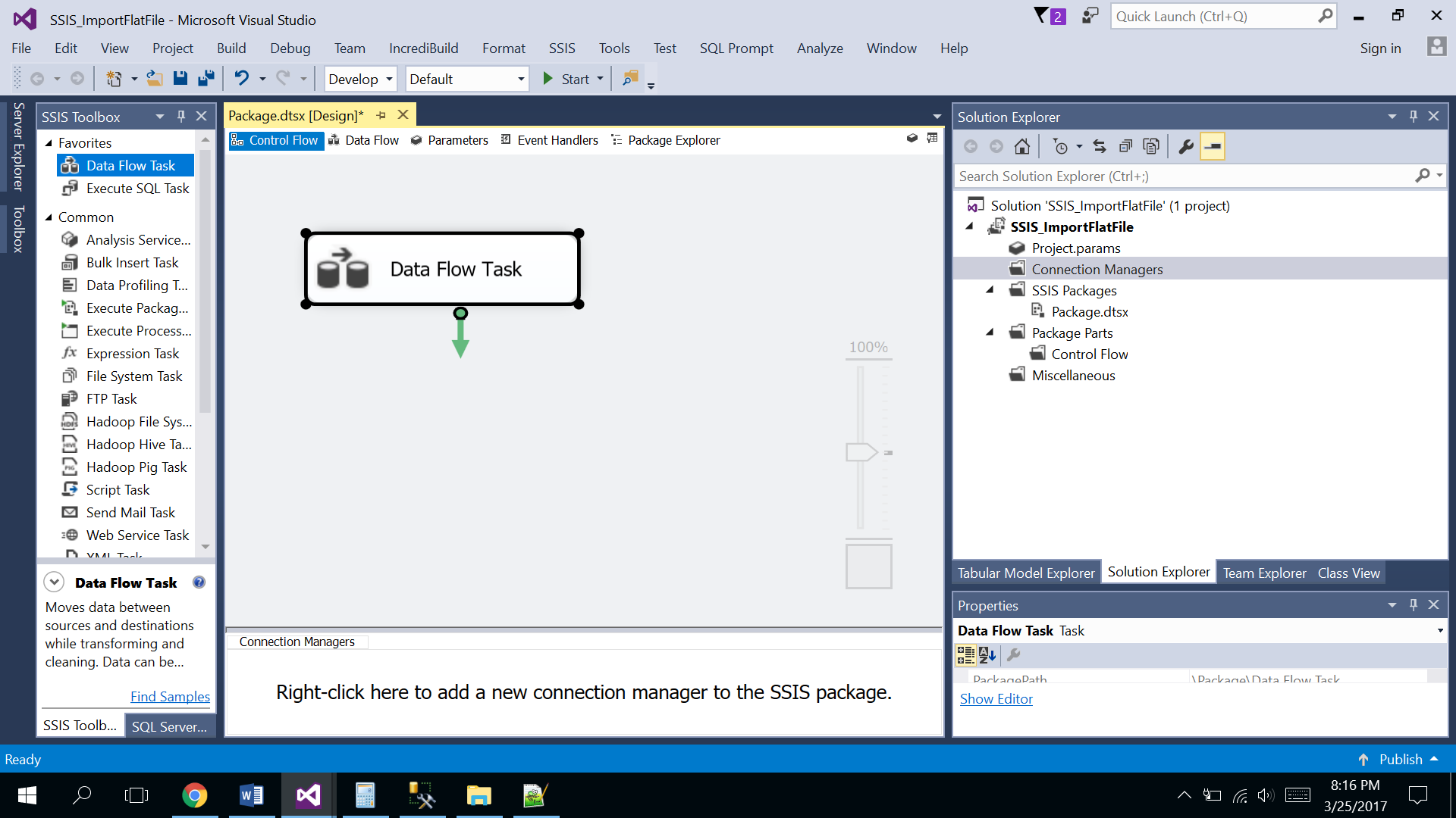 How To Import A Flat File Into A Sql Server Database Using Ssis Geohernandez 5108