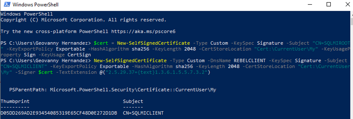 Setting up an Azure SQL Managed Instance – geohernandez