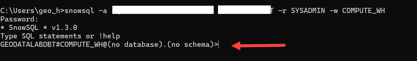 Getting Started with SnowSQL: Connecting to Your Snowflake Account – geohernandez